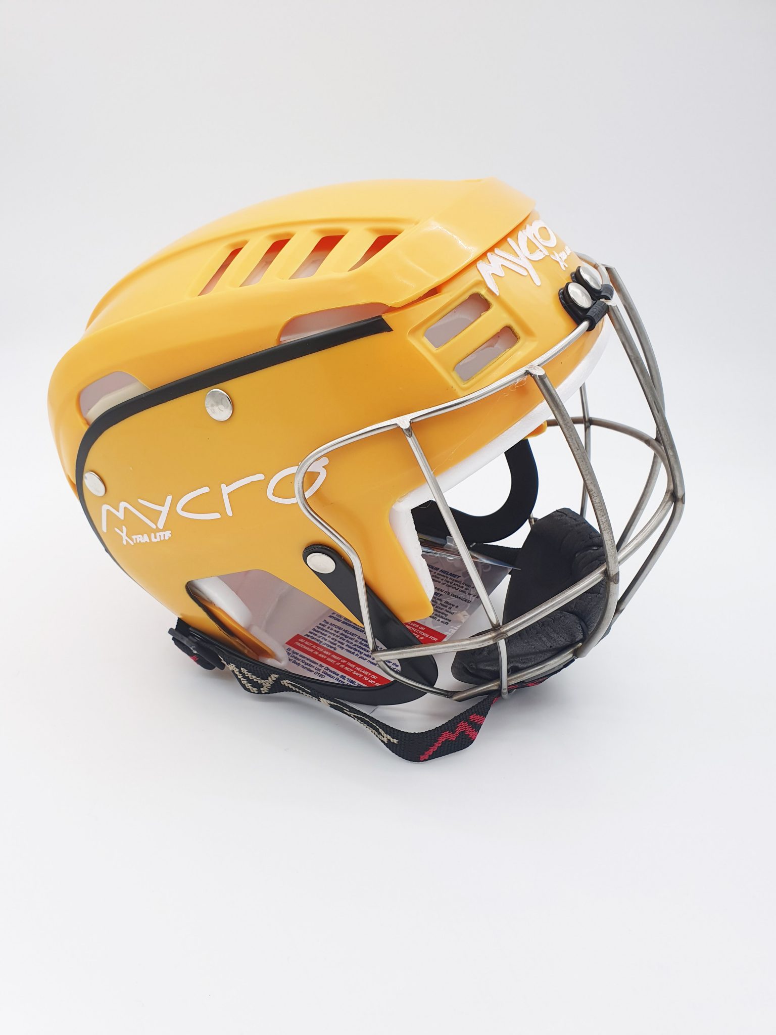 Yellow with Black Stripe Mycro Helmet - Team Kit